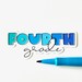 Waterproof Label Stickers, 4th Grade Elementary Teacher Vinyl Water ...
