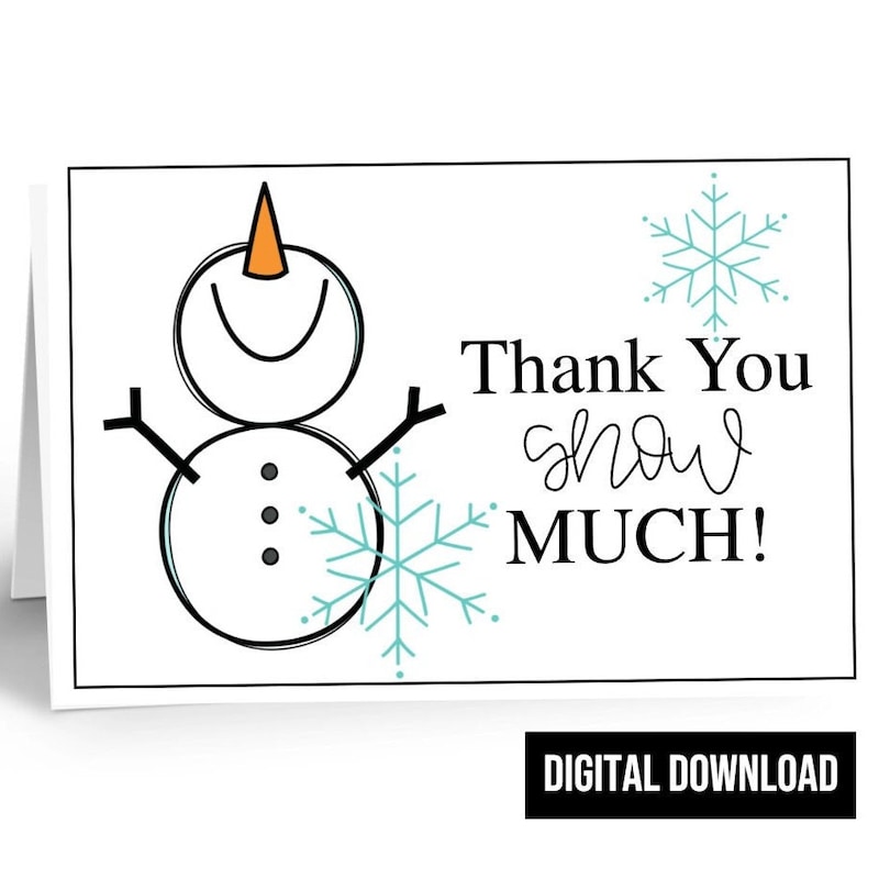 Thank You Snow Much - Etsy