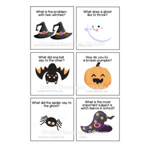 October Lunch Box Jokes for Kids, Editable Lunchbox Notes, Note Card ...