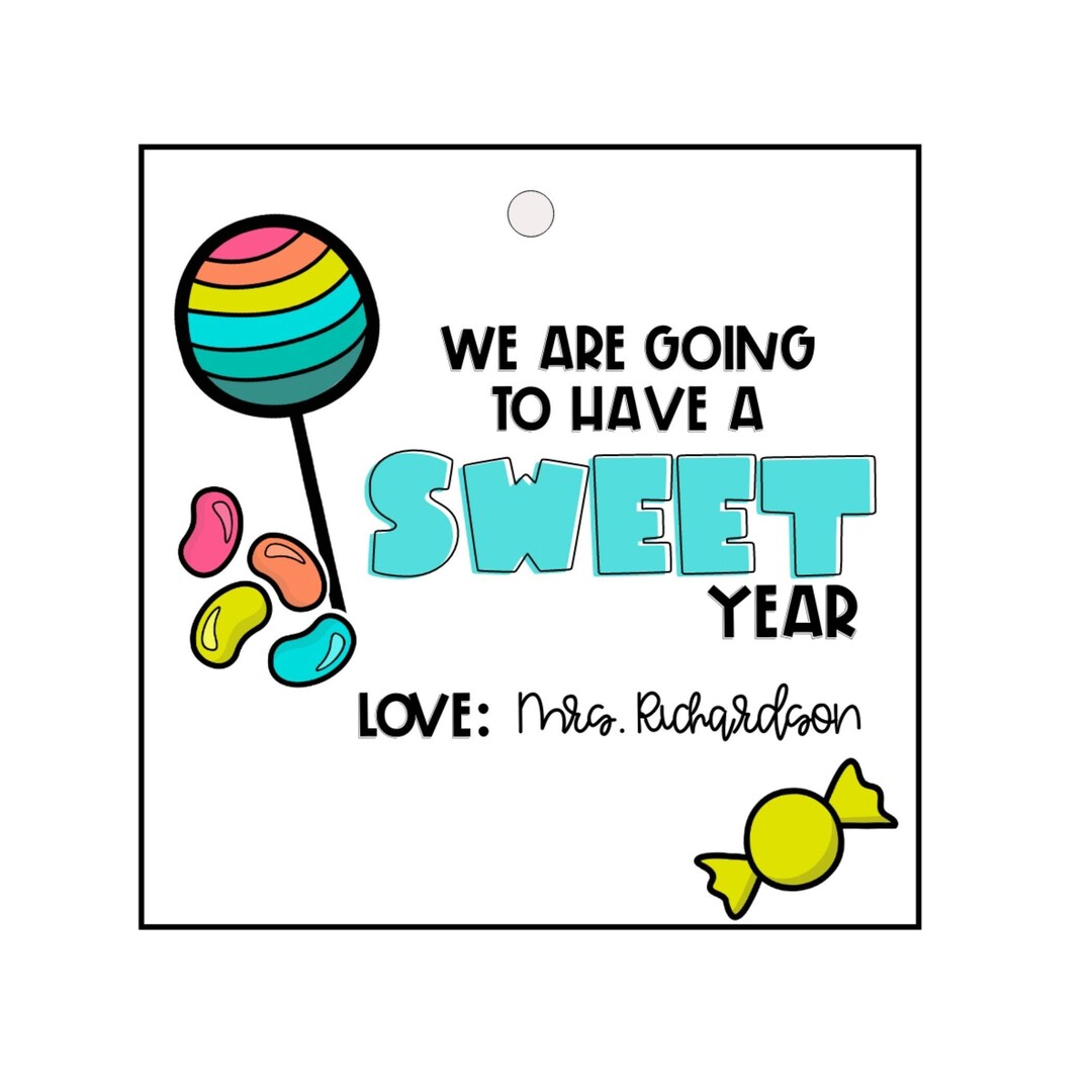 Editable Back to School Gift Tags: Sweet Year Teacher Tags (instant ...