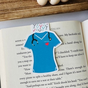 Cute Nurse Scrubs Magnetic Bookmark Gifts, Nursing Student Bookish Book ...