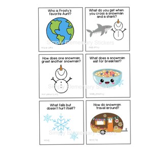 January Lunch Box Jokes for Kids, Editable Lunchbox Notes, Note Card ...
