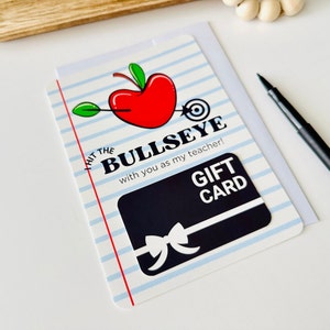Teacher Appreciation Gift Card Holder, College Gifts, Bullseye - Etsy
