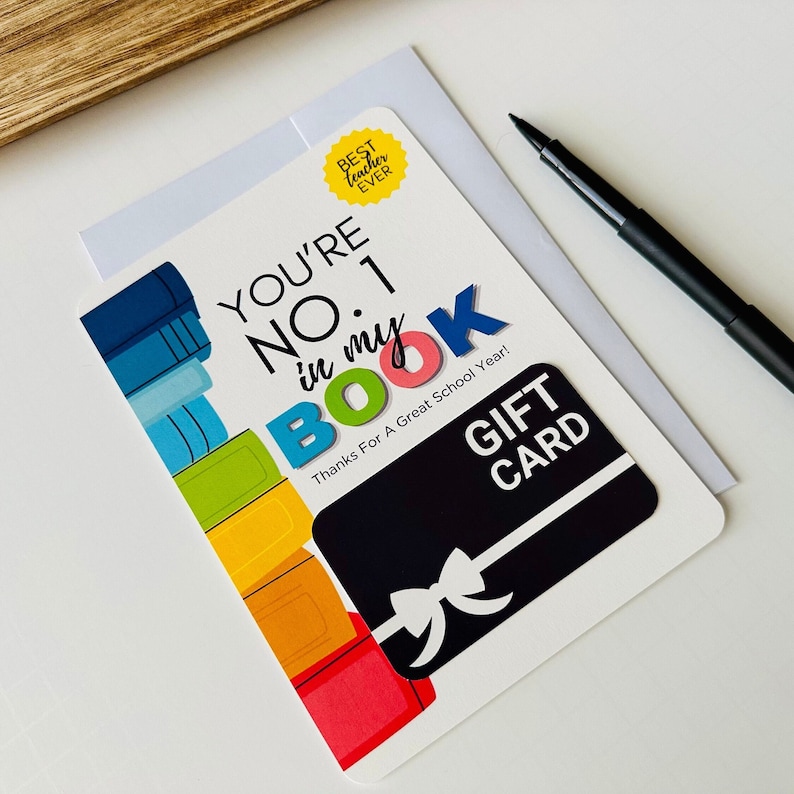 Bookish Teacher Appreciation Book Lover Gifts Card Holder, College ...