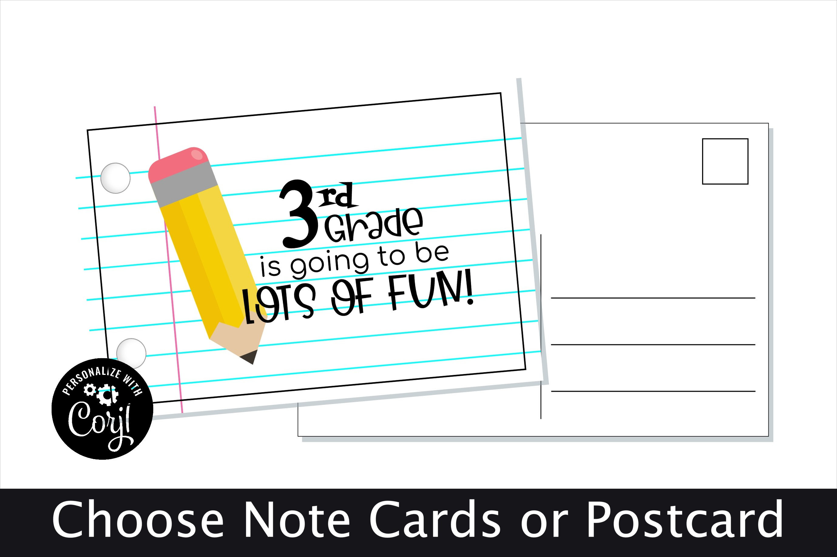 Teacher Notecards Welcome Template Editable Back to School | Etsy