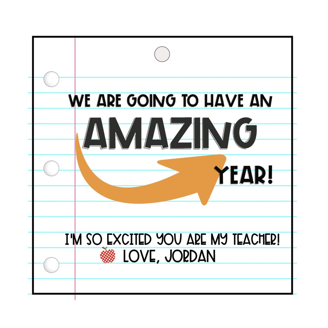 Personalized Gift Hang Tags, Cute Teacher Appreciation Gifts, Back to ...