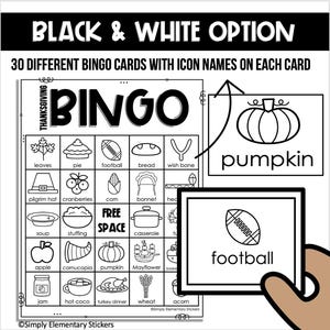 Thanksgiving Bingo Game: Printable Fall Bingo Cards (PDF) - Etsy
