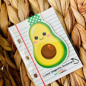 Avocado Bookmark Page Holder Gifts, Magnetic Book Lover Paper Book Mark ...