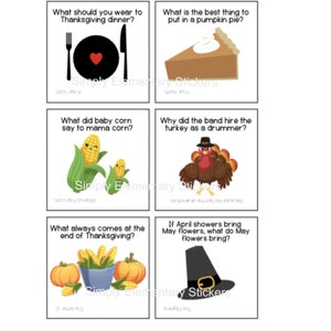 November Editable Lunchbox Notes for Kids, Lunch Box Jokes, Note Cards ...