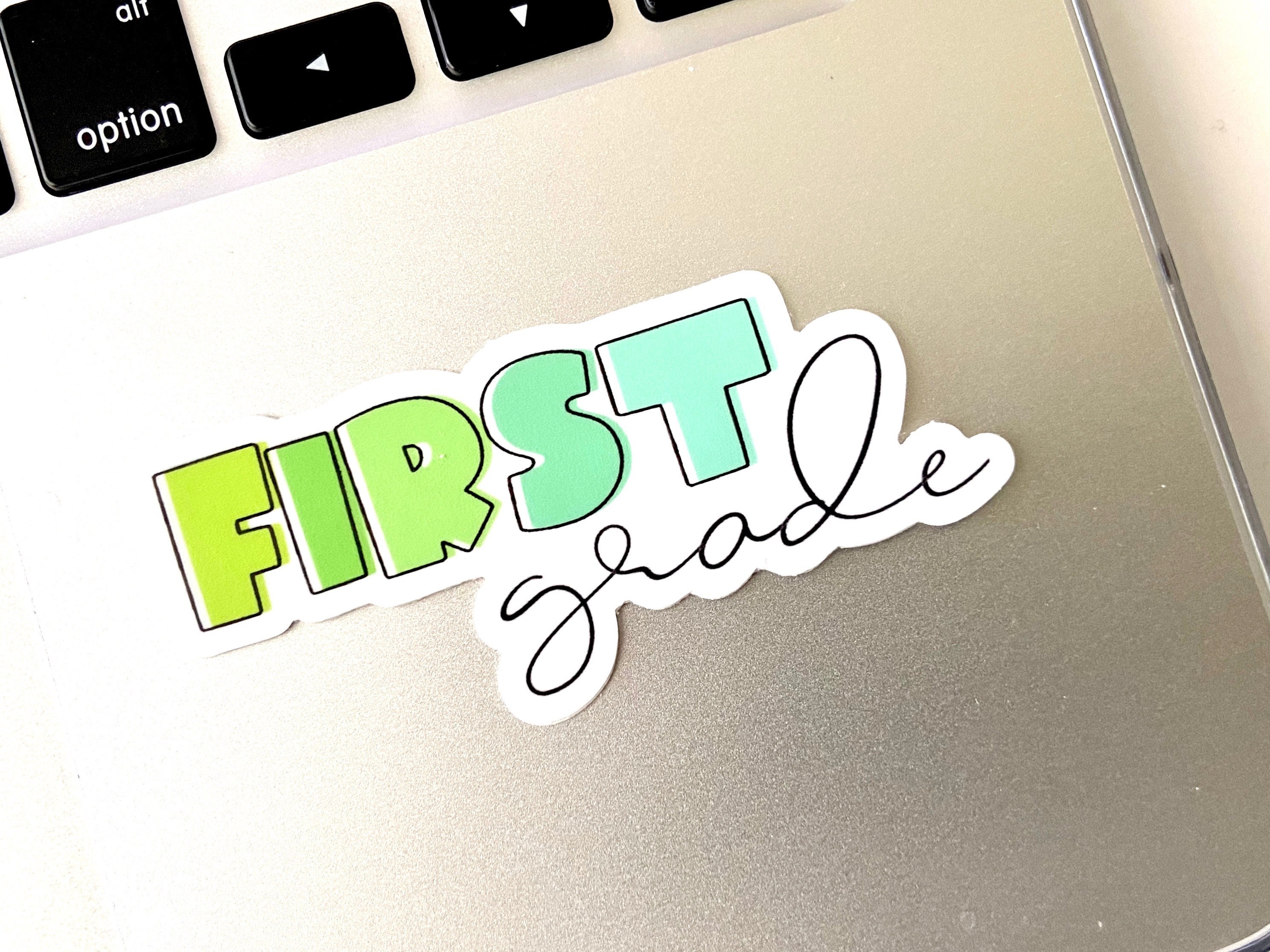 Water Bottle Label Stickers, 1st Grade Elementary Teacher Vinyl ...