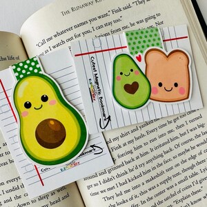 Avocado Magnetic Bookmark Bookish Cute Page Holder Gifts, Book Lover ...