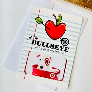 Teacher Appreciation Gift Card Holder, College Gifts, Bullseye - Etsy