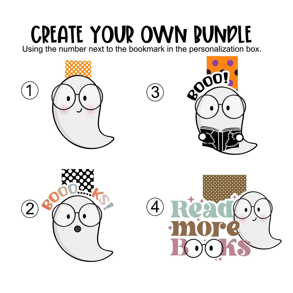 Spooky Ghost Face Magnetic Bookmark, Cute Halloween Book Lover Gifts ...