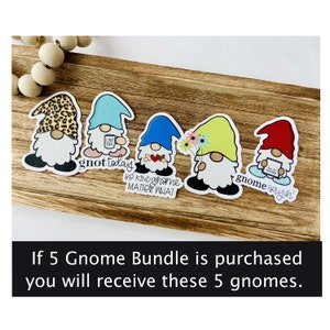 Leopard Gnome Vinyl Water Bottle Label Stickers, Teacher MacBook ...