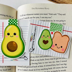 Avocado Magnetic Bookmark Bookish Cute Page Holder Gifts, Book Lover ...
