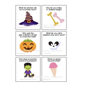 October Lunch Box Jokes for Kids, Editable Lunchbox Notes, Note Card ...