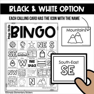 Homeschool Printable Bingo Games & Cards, Geography Maps for 2nd Grade ...