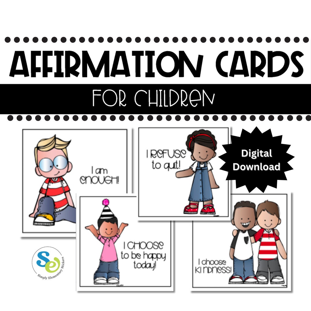 Self Love Daily Affirmations Printable Cards, Positive Quotes Instant ...