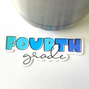 Waterproof Label Stickers, 4th Grade Elementary Teacher Vinyl Water ...