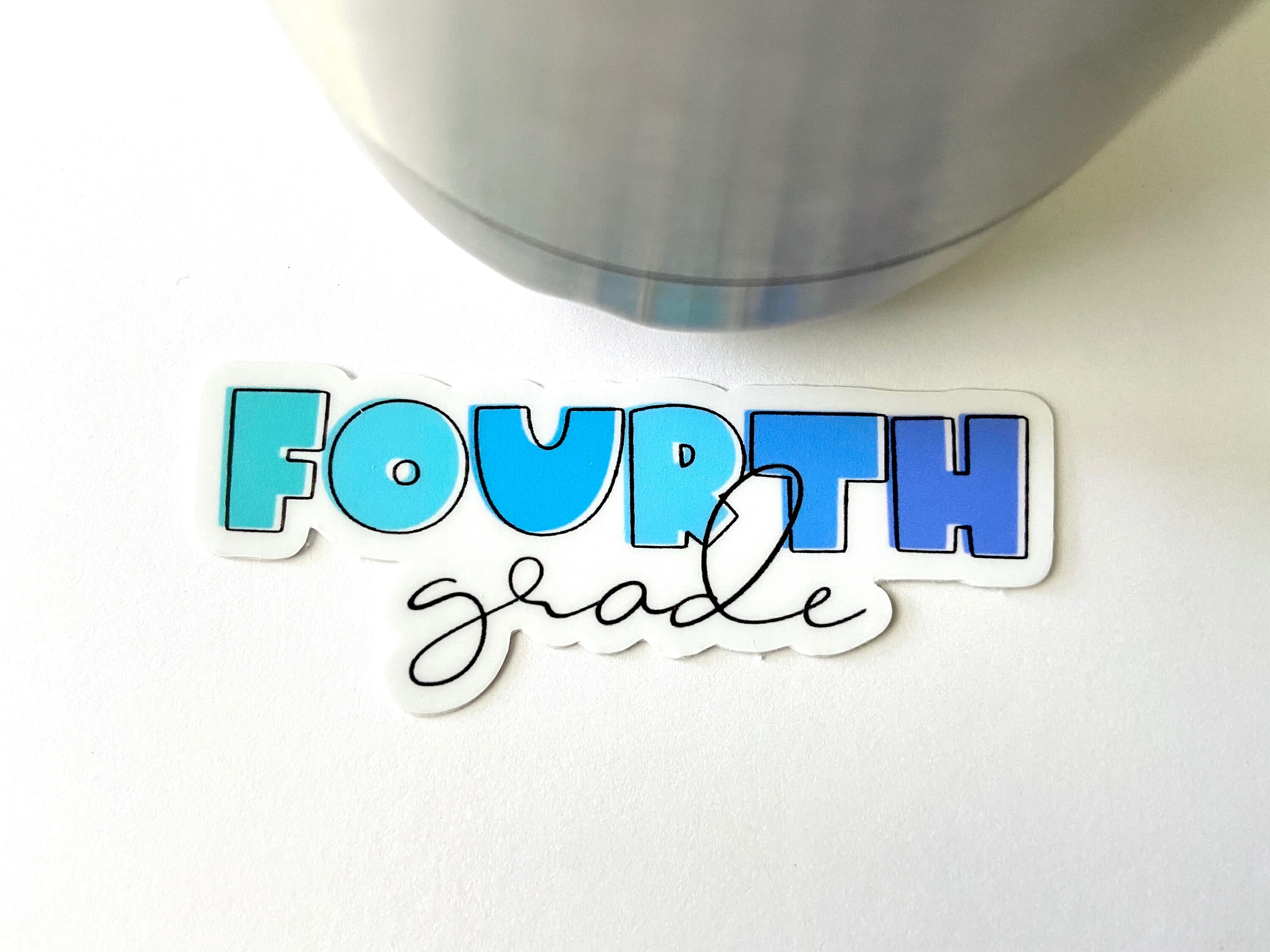 Waterproof Label Stickers 4th Grade Elementary Teacher Vinyl | Etsy