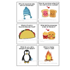 January Lunch Box Jokes for Kids, Editable Lunchbox Notes, Note Card ...