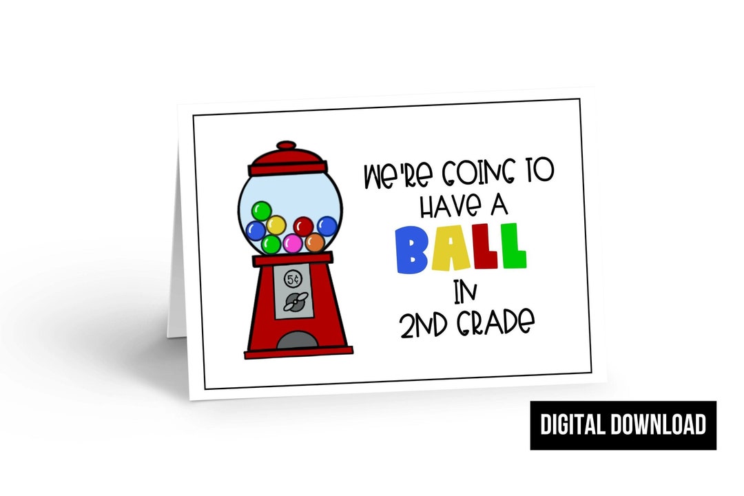 Cute First Day of School Teacher Note Postcards, Printable Back to ...