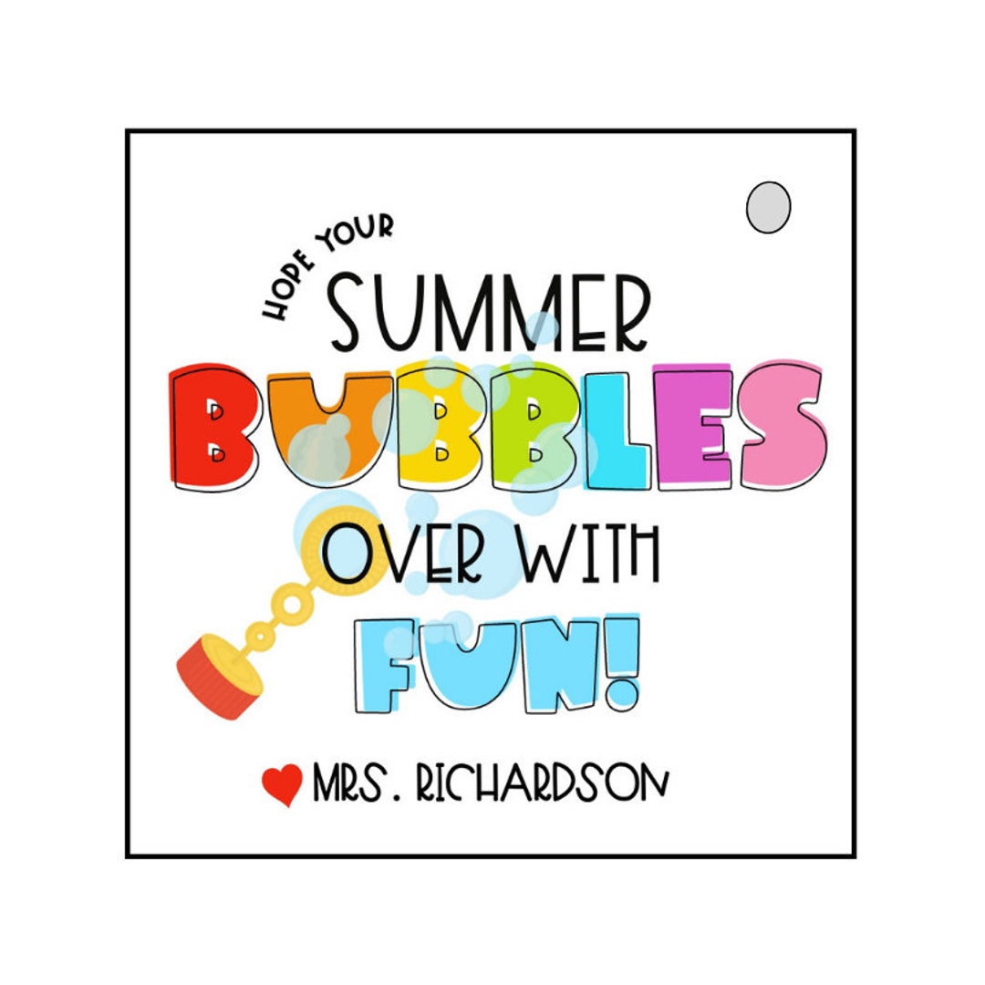 Teacher Summer Gifts Favor Instant Download Gift Tags, Thank You ...