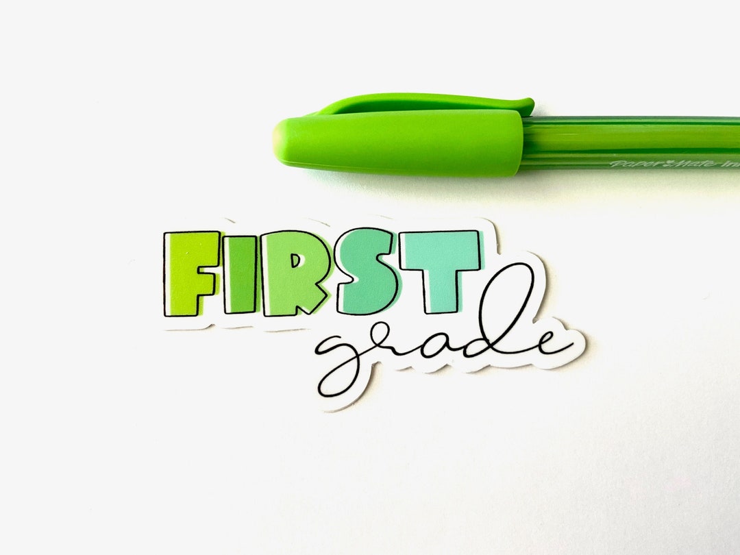 Water Bottle Label Stickers, 1st Grade Elementary Teacher Vinyl ...