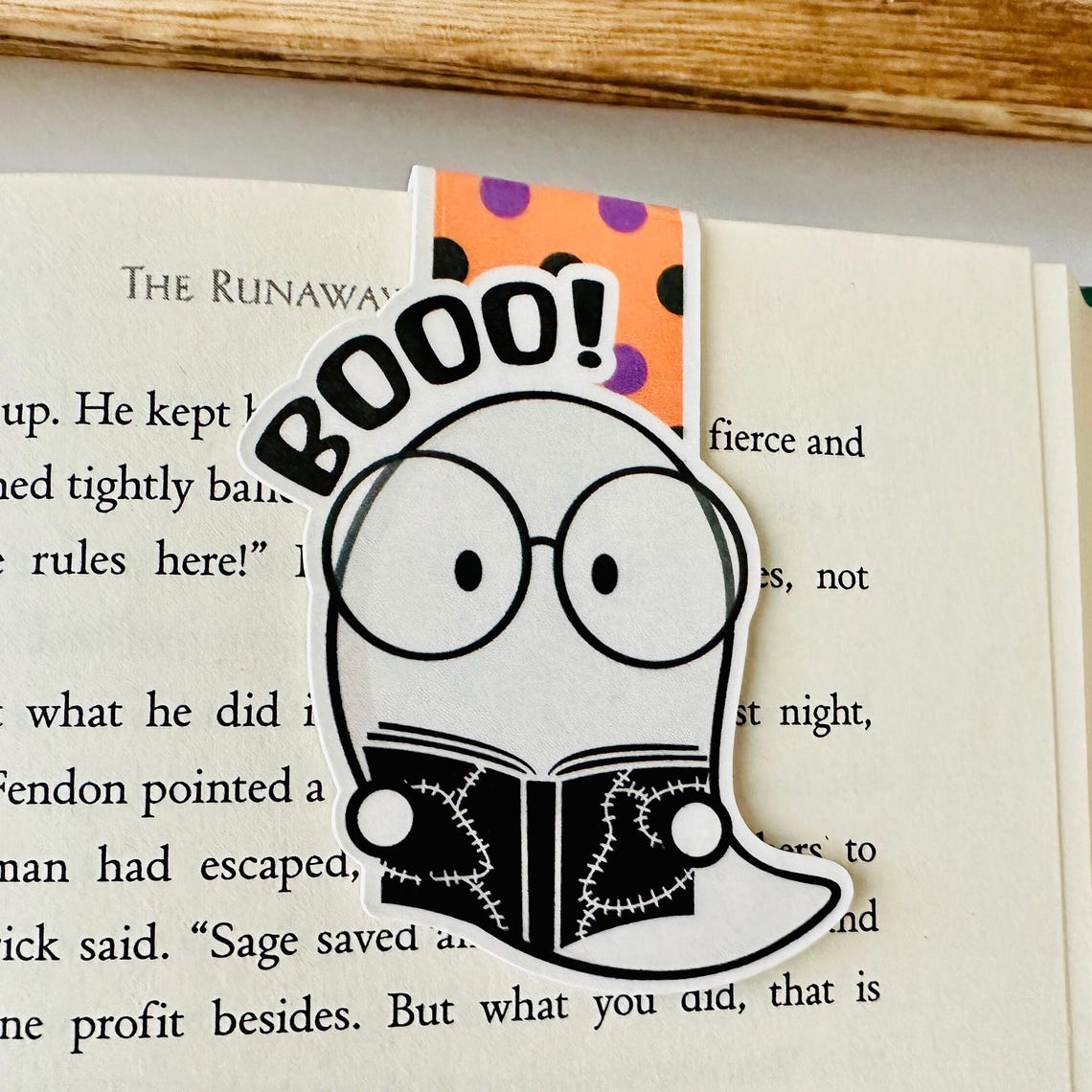 Spooky Ghost Face Magnetic Bookmark, Cute Halloween Book Lover Gifts ...