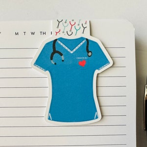 Cute Nurse Scrubs Magnetic Bookmark Gifts, Nursing Student Bookish Book ...