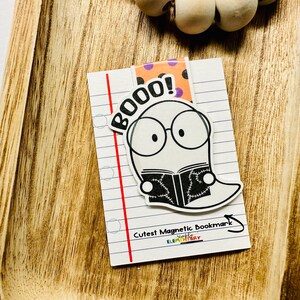 Spooky Ghost Face Magnetic Bookmark, Cute Halloween Book Lover Gifts ...