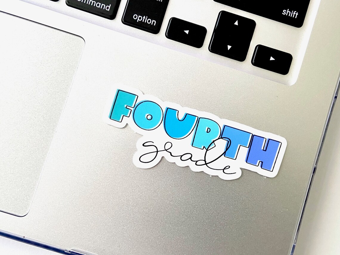 Waterproof Label Stickers, 4th Grade Elementary Teacher Vinyl Water ...