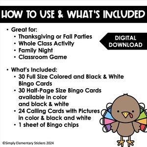 Thanksgiving Bingo Game: Printable Fall Bingo Cards (PDF) - Etsy
