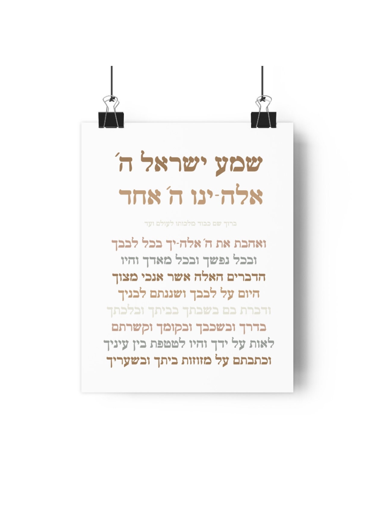 Shema Prayer Poster