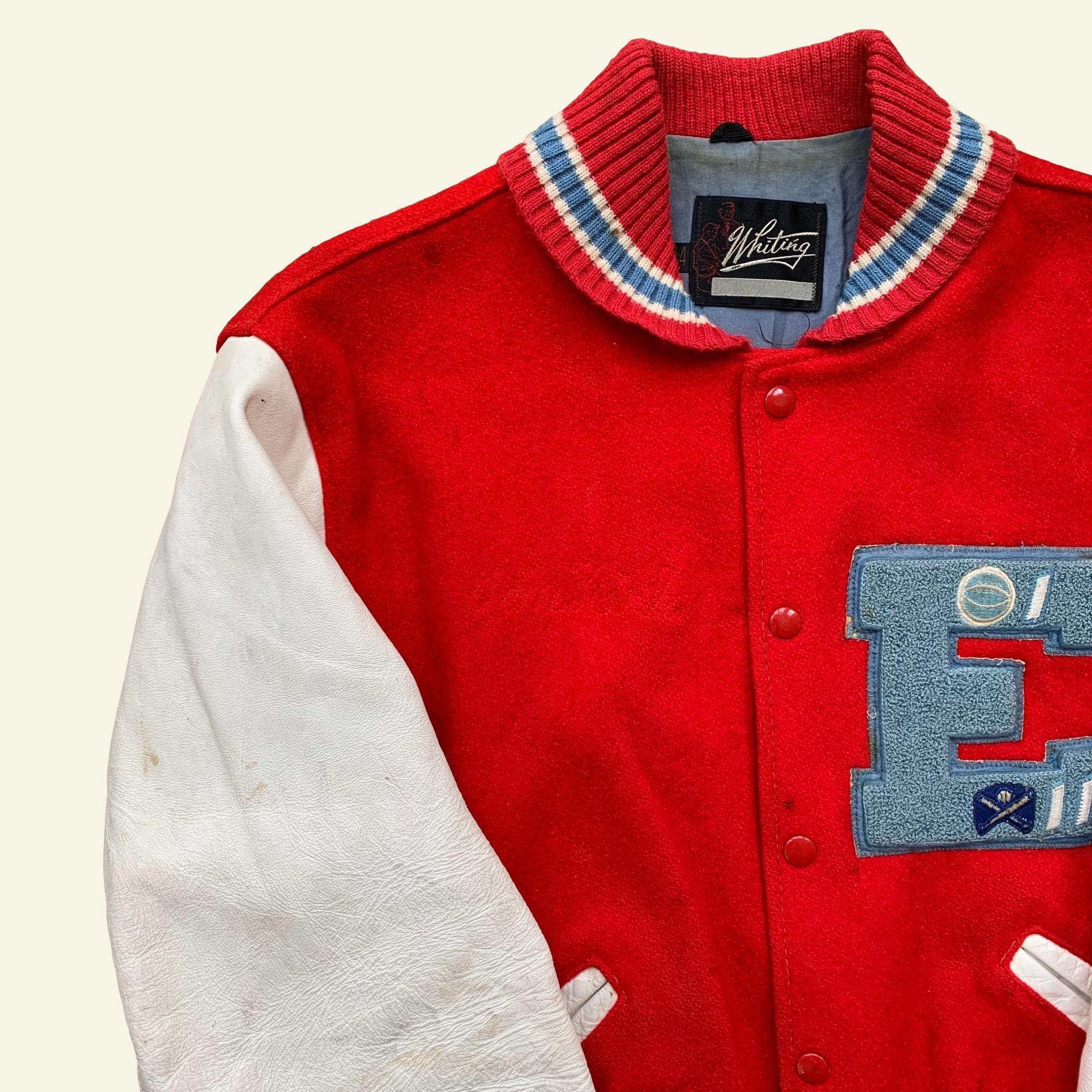 Vintage Letterman Jacket Red Letterman Jacket Red Vintage | Etsy