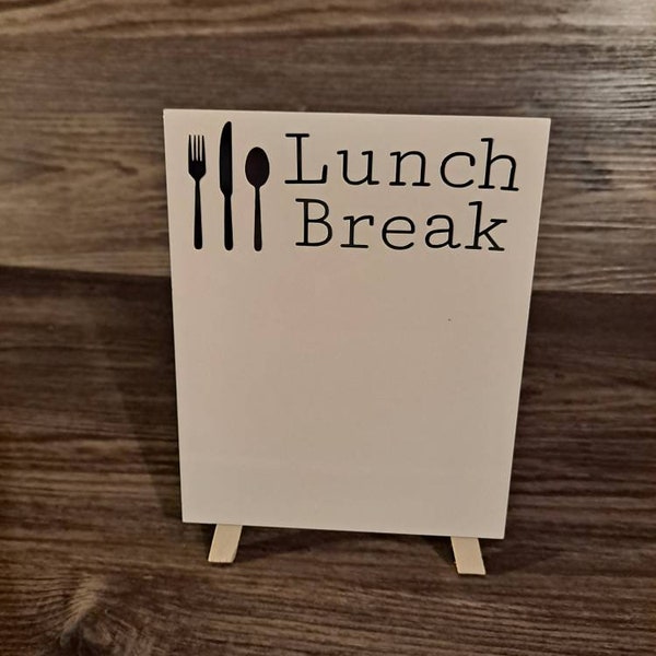 Break Lunch Signs - Etsy