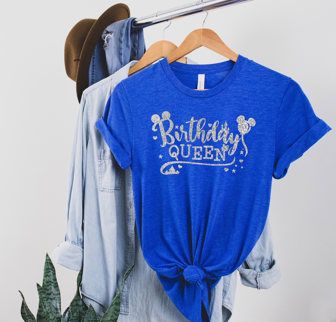 Disney Birthday Queen Shirt, Disneyland Birthday Trip Tshirt - Etsy