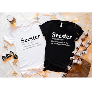 Seester Noun Shirt, Seester Definition T-shirt, Best Sister Gift, Gift ...