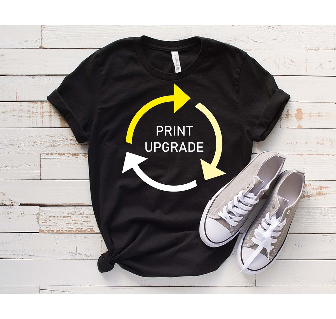 Add Front Back Print to ANY SHIRT, Front Back Print Upgrade, Front Back ...