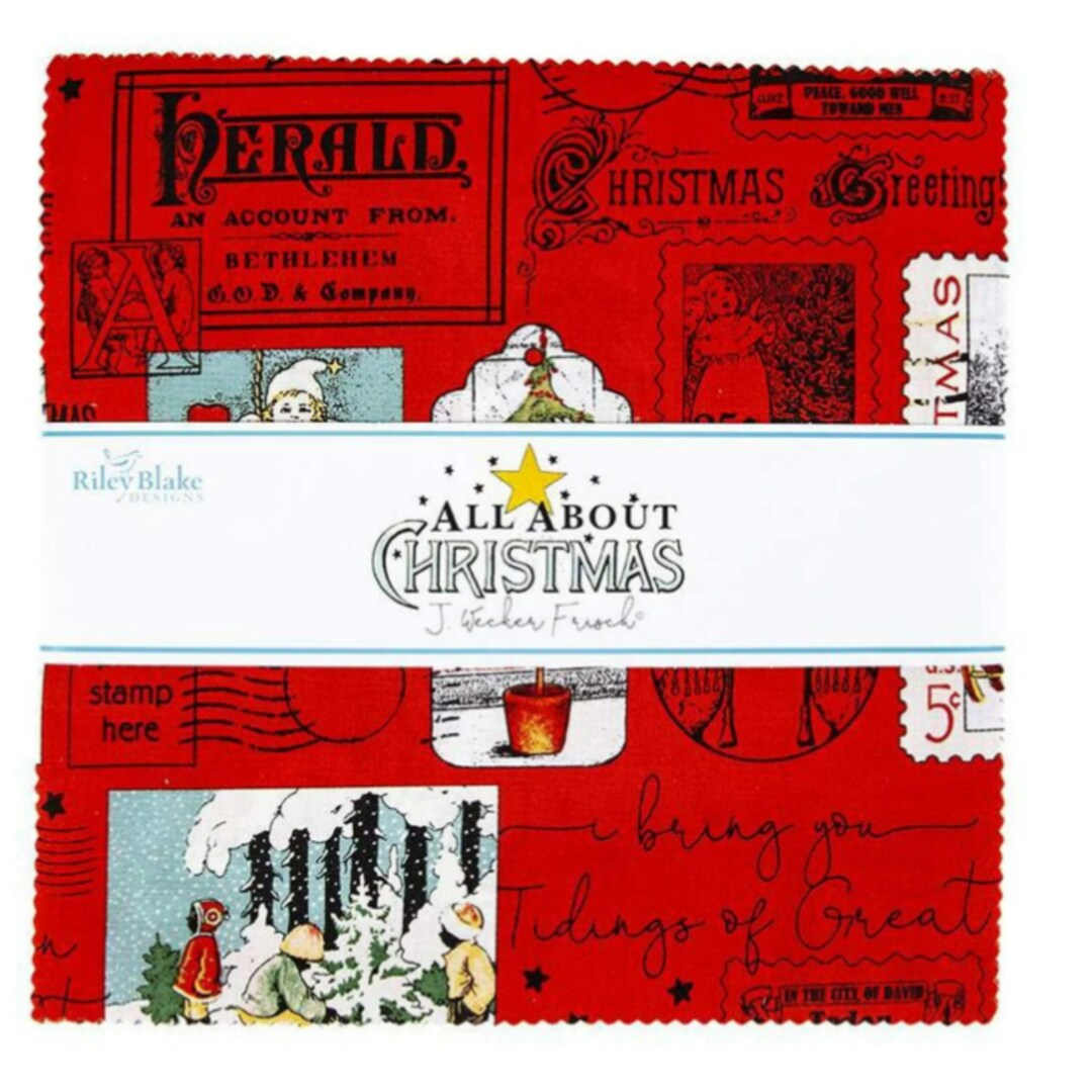 All About Christmas Charm Pack by J.wecker Frisch for Riley Blake 5 ...