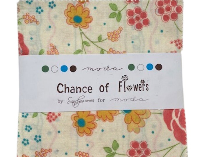 Chance of Flowers Charm Pack by Sandy Gervais for Moda 5 Squares/42 ...