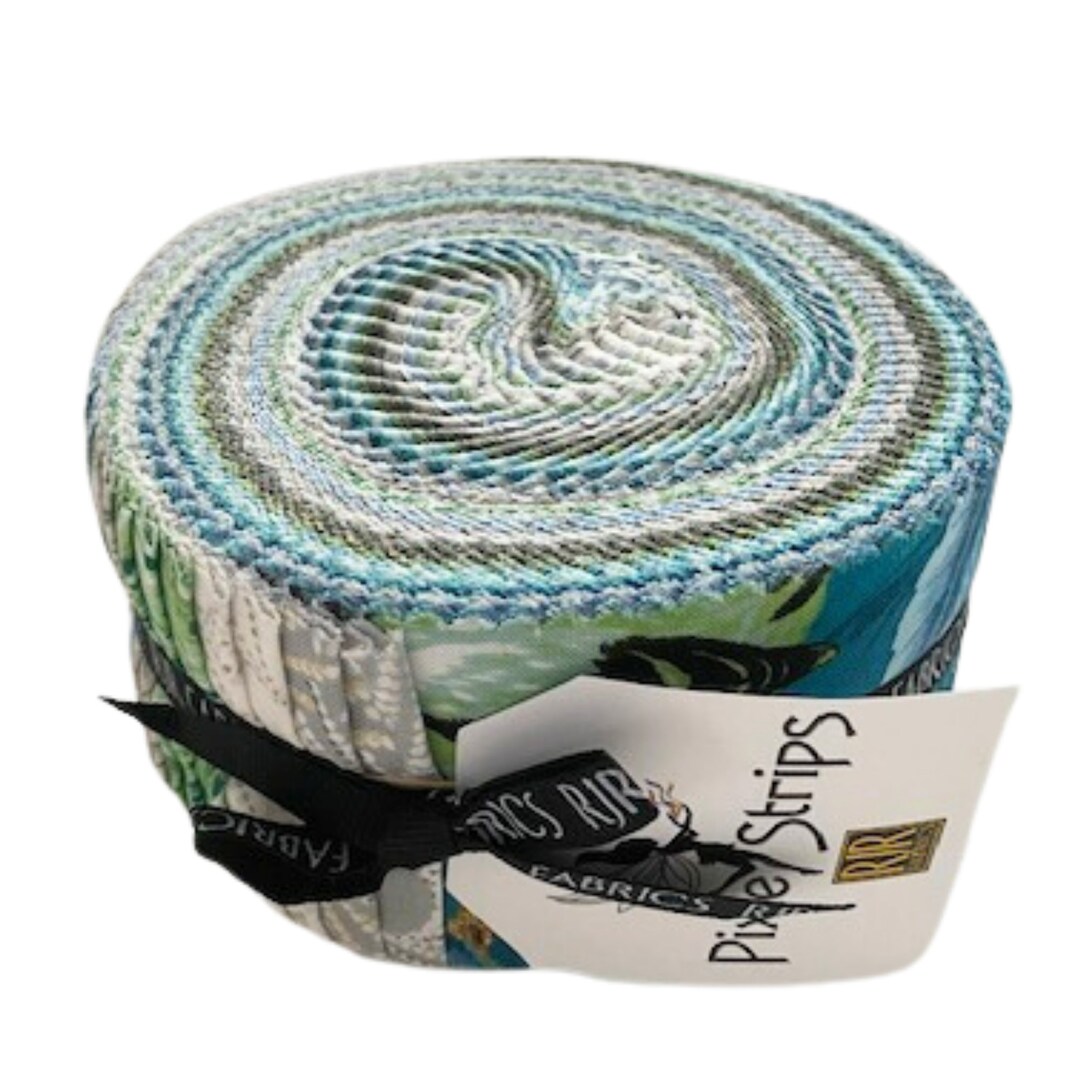 FLUTTER Pixie Strips Jelly Roll for RJR Fabrics Forty 2.5 Strips 7400 ...