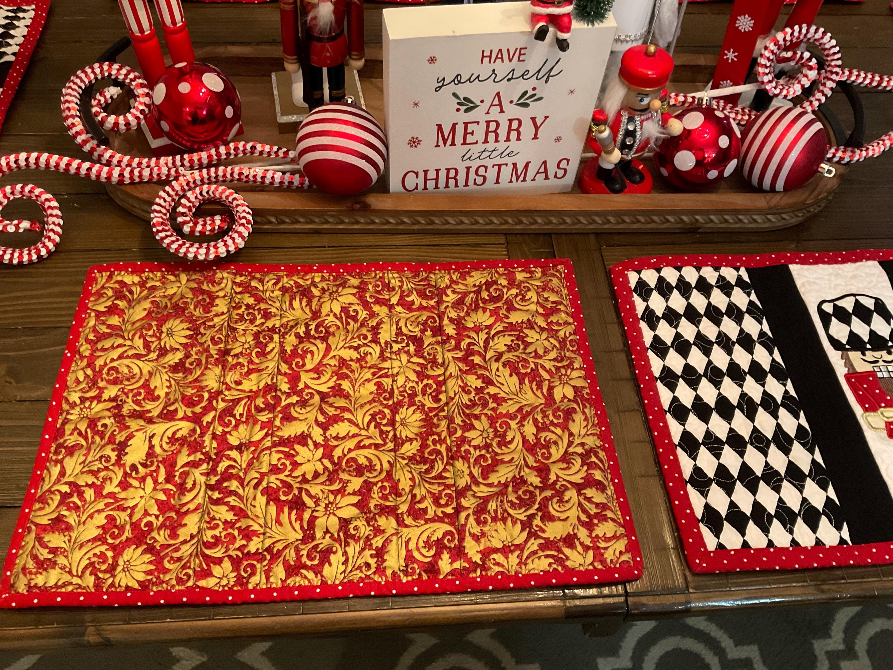 Nutcracker Placemat, Christmas, Table Decor, Holiday, Dining Linen - Etsy