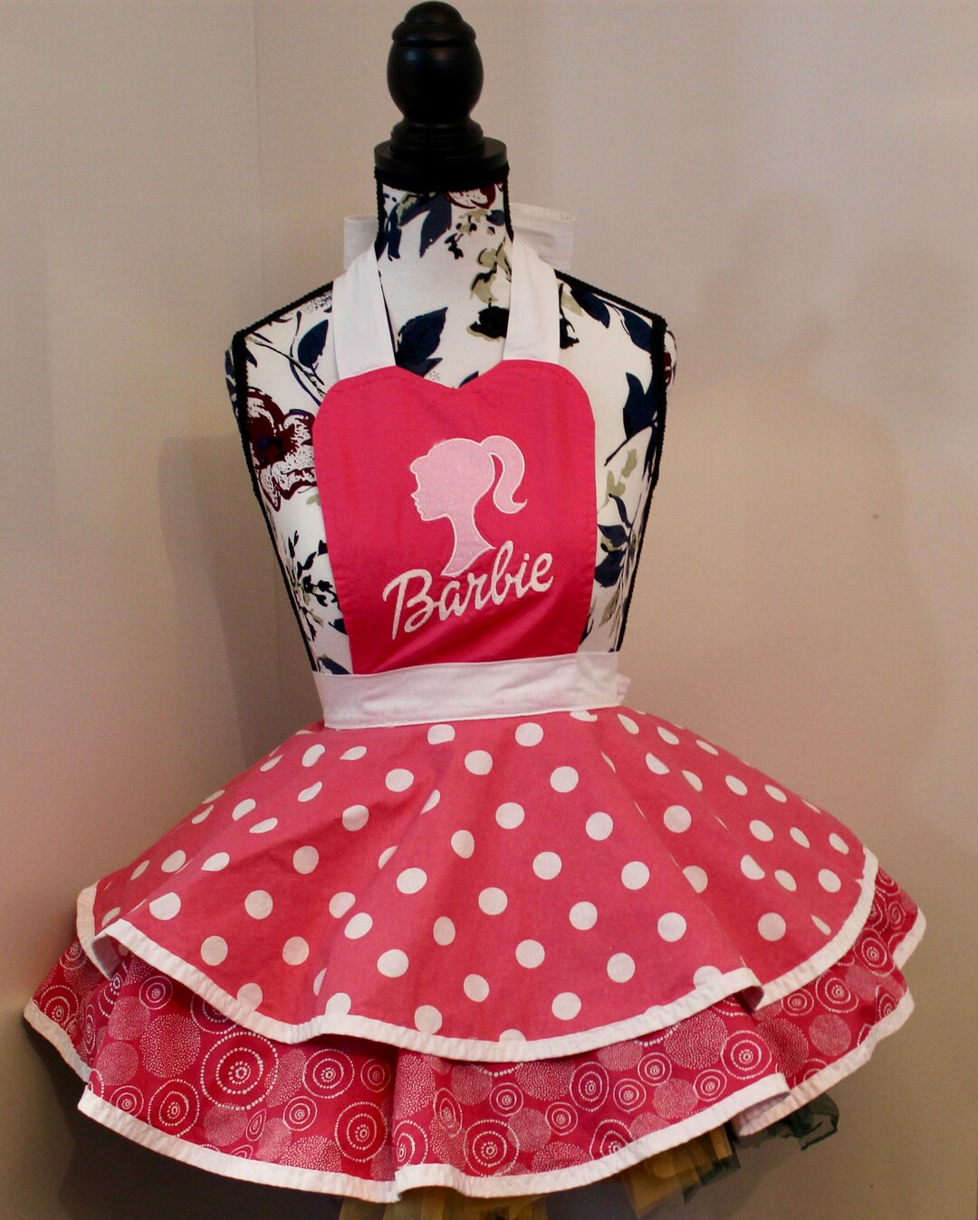 Barbie Toddler Apron, Pink and White - Etsy