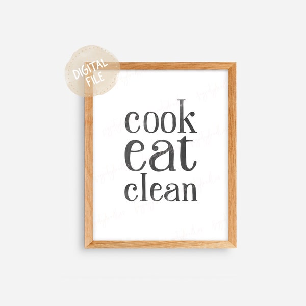 Clean Eating Art - Etsy