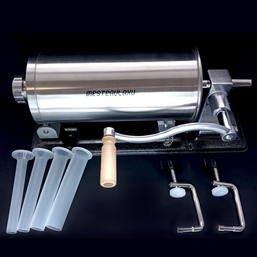 Horizontal Sausage Stuffer 4kg Filler Sausage Syringe Homemade Sausage ...