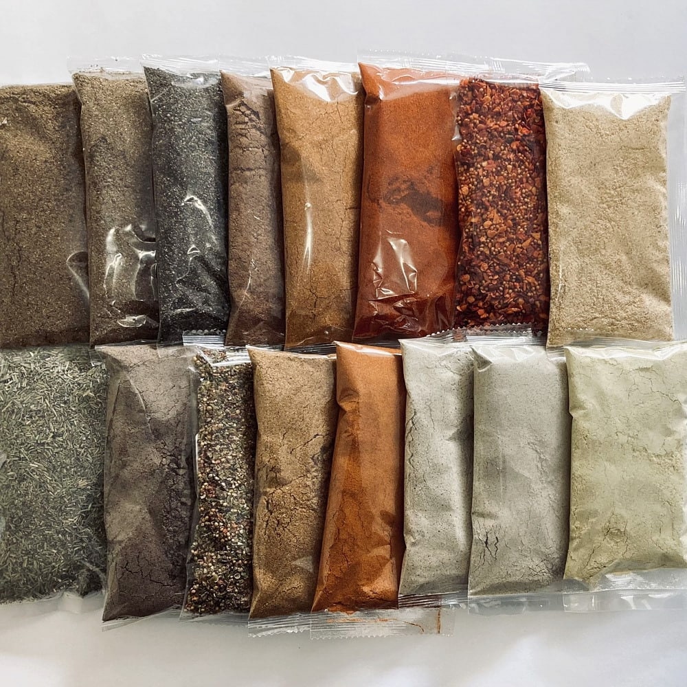 Set of 16 Spices (16x50g) for Homemade Sausage, Meat Dishes, and Not ...
