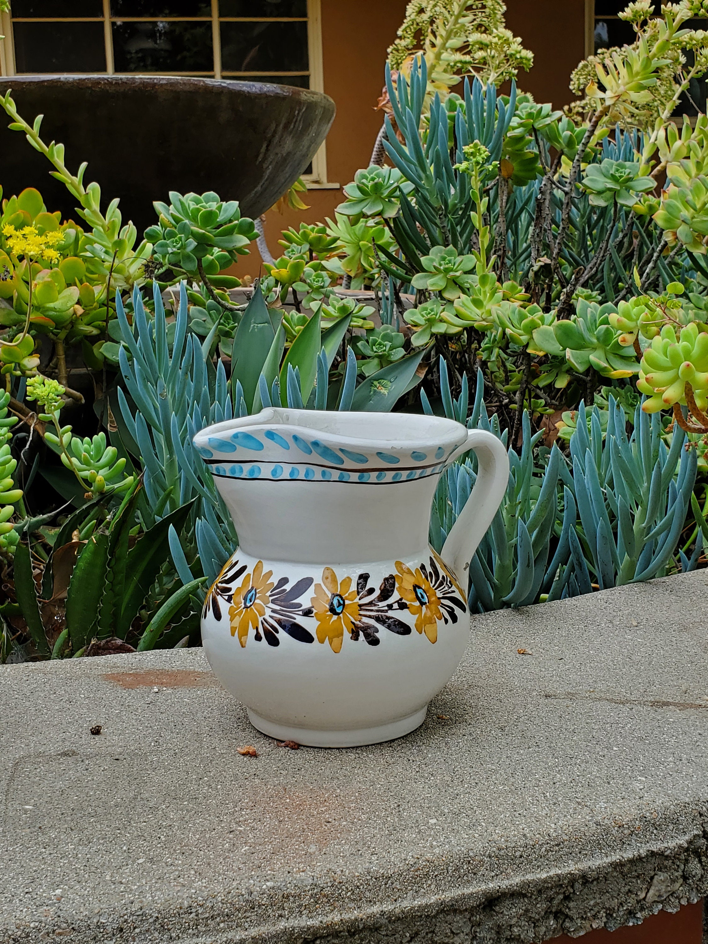 Vintage Italian Ceramic Pitcher - Etsy