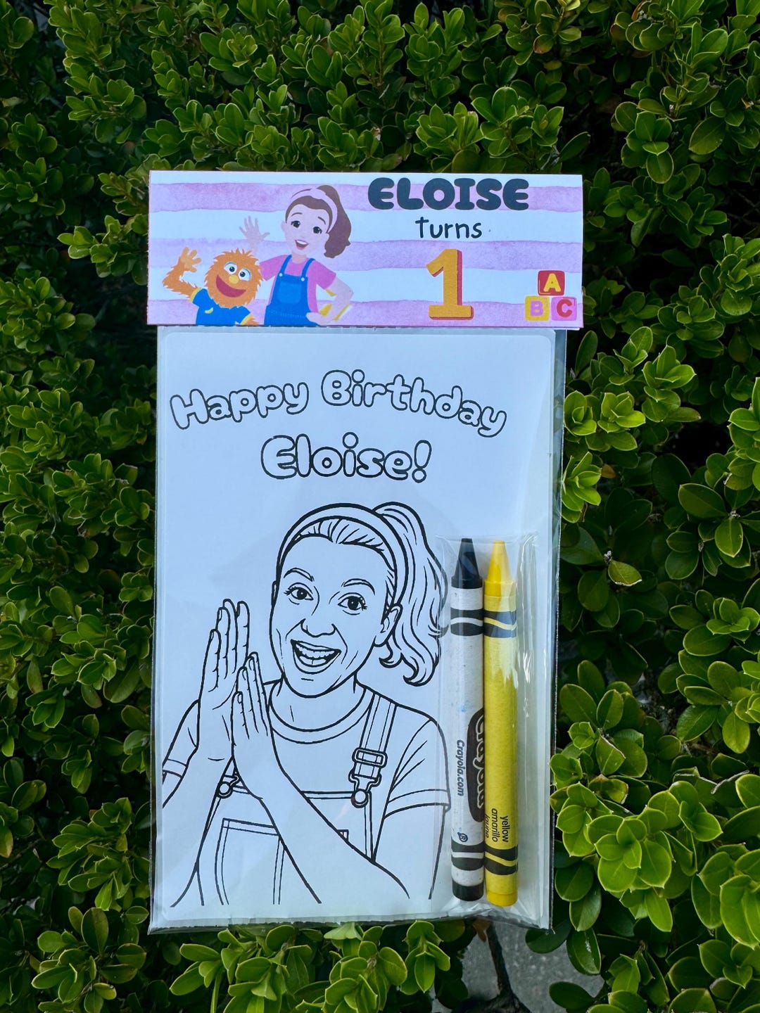 Ms Rachel Personalized Coloring Pages With Crayons Personalized Party ...