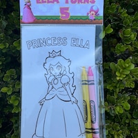 Mario Princess Coloring Sheet - Etsy